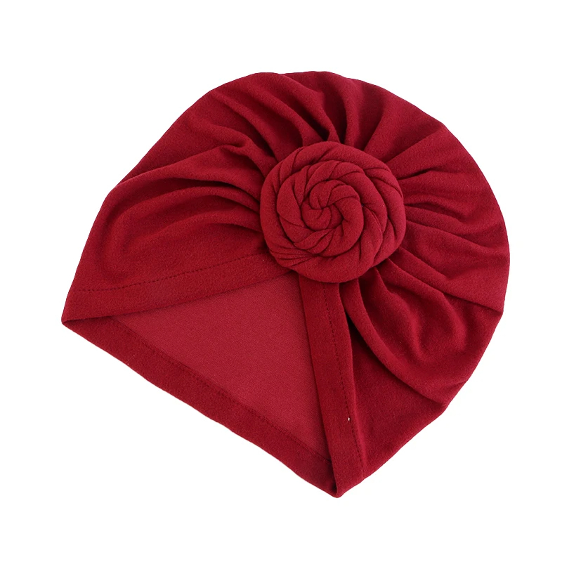 Bonnet Chimio avec Nœud en Forme de Fleur - Casquettes Bonnets