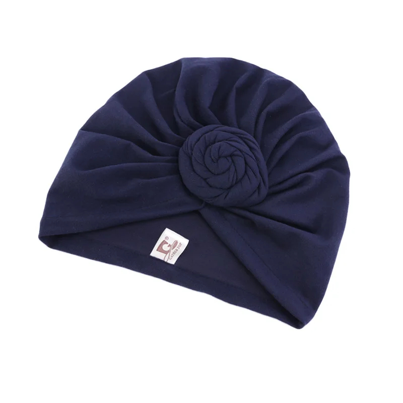 Bonnet Chimio avec Nœud en Forme de Fleur - Casquettes Bonnets